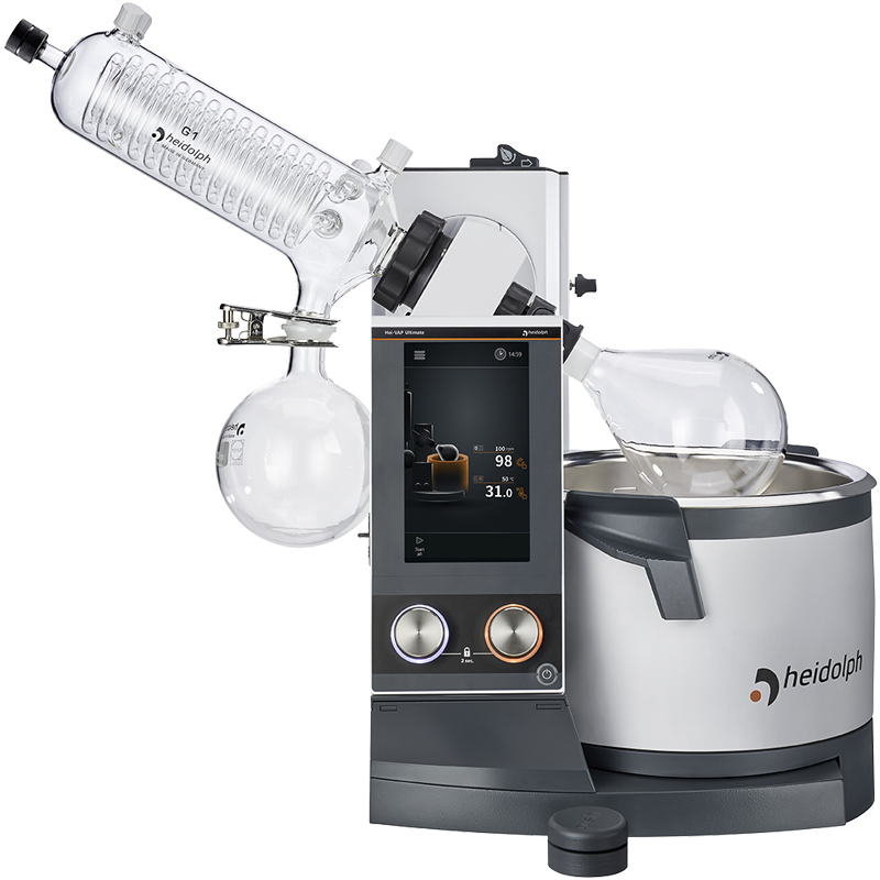 Hei-VAP Ultimate Standard G1 diagonal glassware Handlift | Heidolph ...